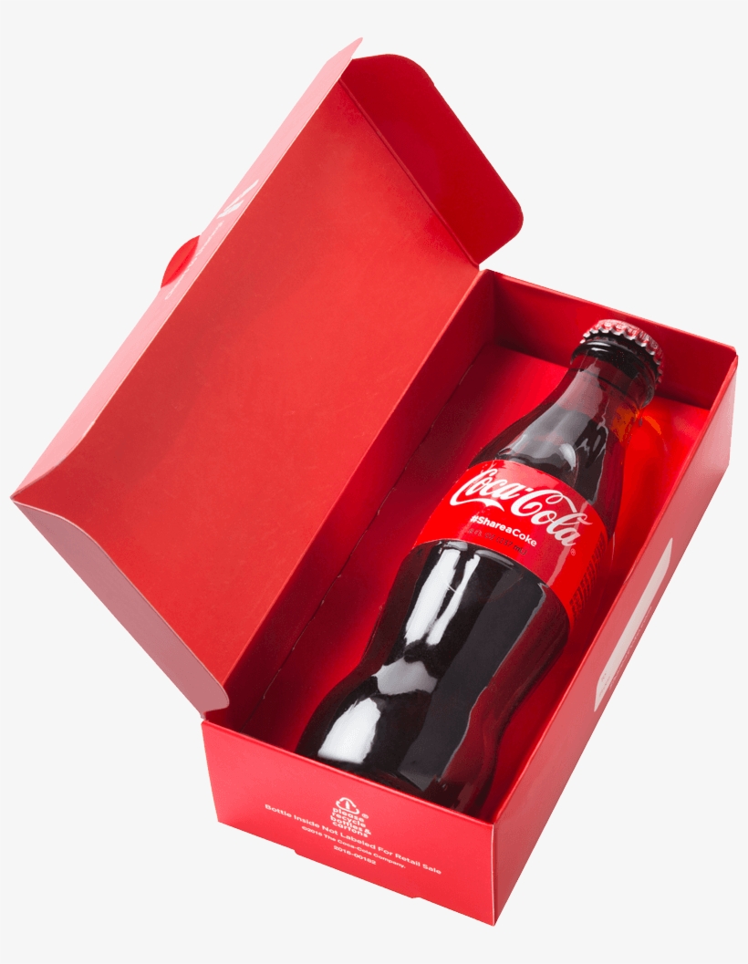 Customized Bottle Gift Box - Coca Cola Gift Box Transparent PNG ...