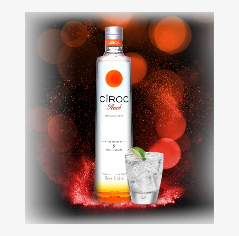 Ciroc Peach Bottle - Ciroc Coconut Transparent PNG - 646x728 - Free ...