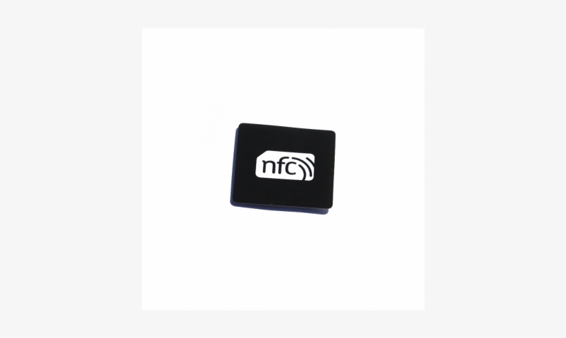 38mmx38mm Square Nfc Sticker Black Pvc And White Logo - Wallet ...