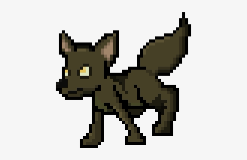 Wolf Pixel - Wolf Pixel Art Maker Transparent PNG - 580x490 - Free ...
