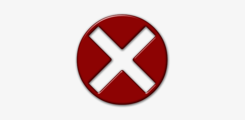 Red X Png Gallery For > Red X Icon Png - Account Not In Use Transparent ...