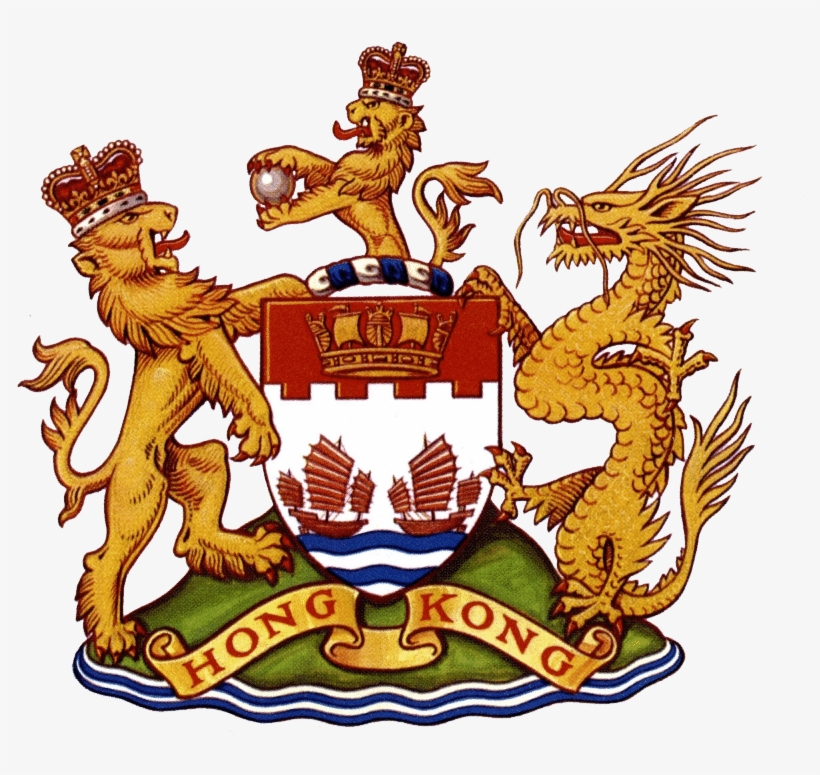National Coat Of Arms Of Hong Kong - Hong Kong Round Ornament ...