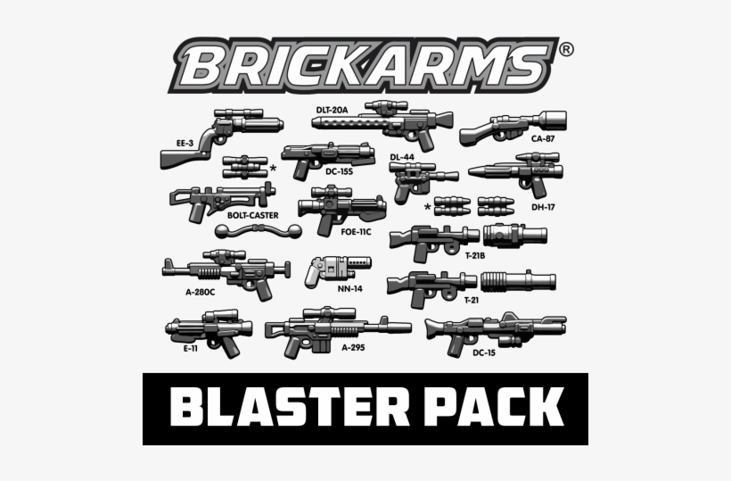 Brickarms Blaster Weapons Pack - Brickarms Star Wars Blaster Pack ...