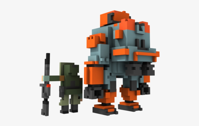 Preview - Voxel Mech Transparent PNG - 960x800 - Free Download on NicePNG