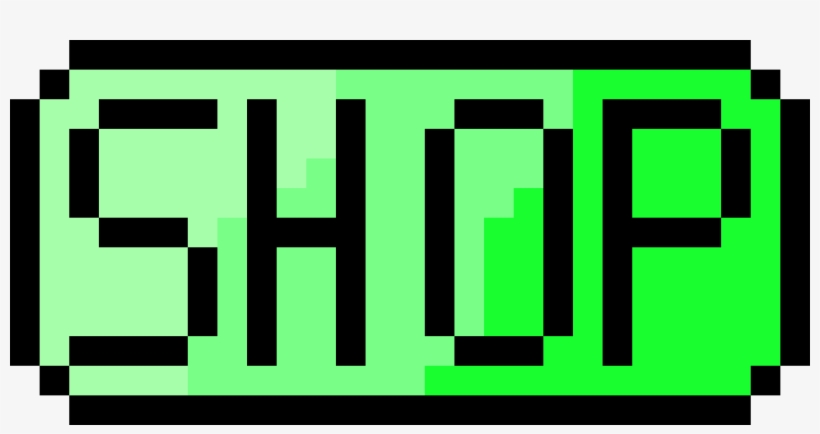 Shop Button - Shop Button Pixel Art Transparent PNG - 1350x650 - Free ...
