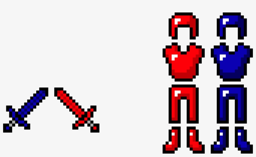 Redstone And Lapis Lazuli Armor And Swords - Minecraft Transparent PNG ...