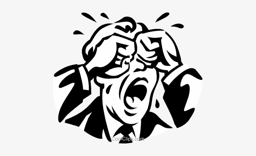 Man Crying - Man Crying Clipart Black And White Transparent PNG ...