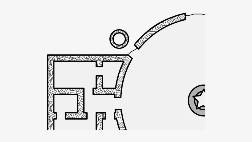 Part Of A Map Using The Hatching Pattern In The Walls - Map Transparent ...