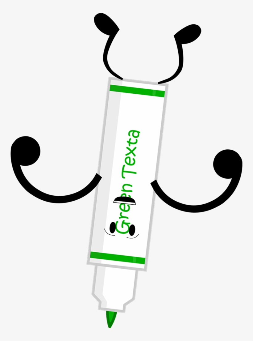 Green Texta Pose Without Lid Transparent PNG - 848x1039 - Free Download ...