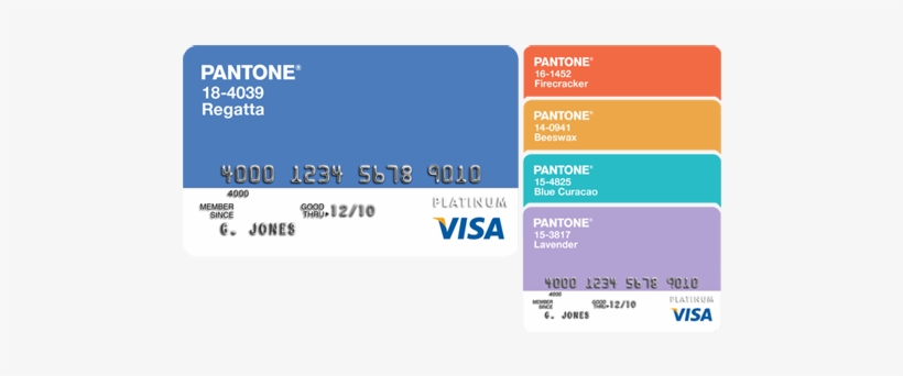 Pantone Visa Card - Pantone Visa Transparent PNG - 500x271 - Free ...