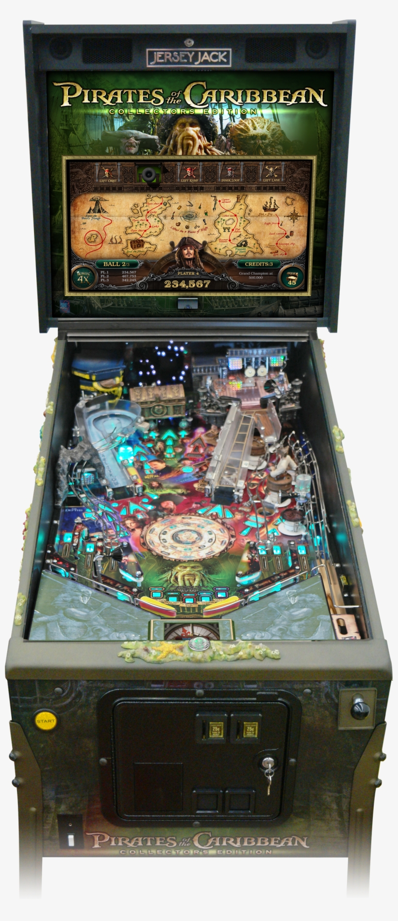 01 Of - Pirates Of The Caribbean Limited Edition Pinball Machine ...