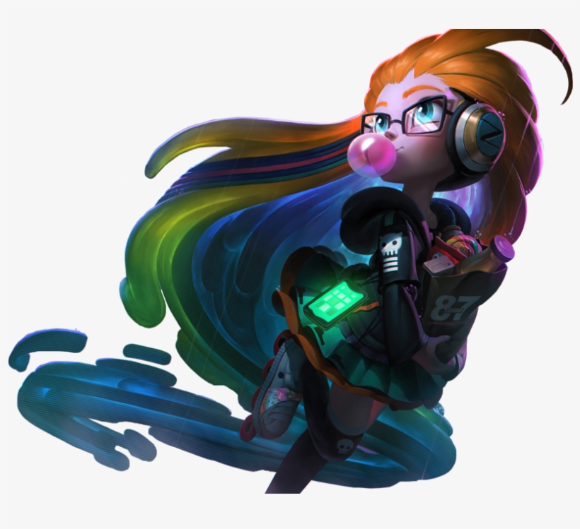 Cyberpop Zoe Skin Png Image - League Of Legends Zoe Transparent PNG ...