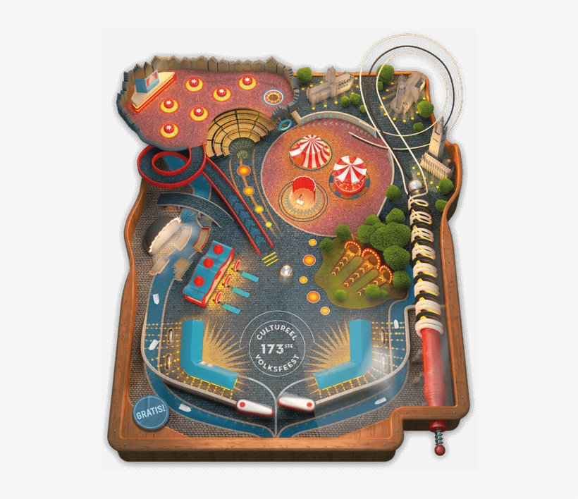 Pinball - Gentse Feesten Poster 2016 Transparent PNG - 536x628 - Free ...