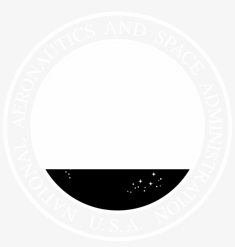 Nasa Logo Black And White - Circle Transparent PNG - 2400x2400 - Free ...