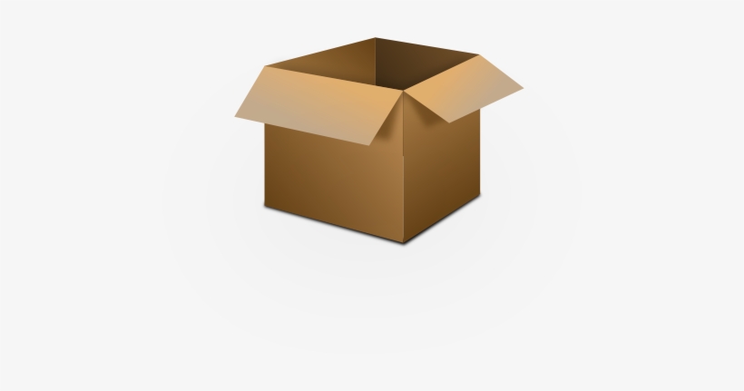Open Box Clip Art At Clker - Open Cardboard Box Transparent PNG ...