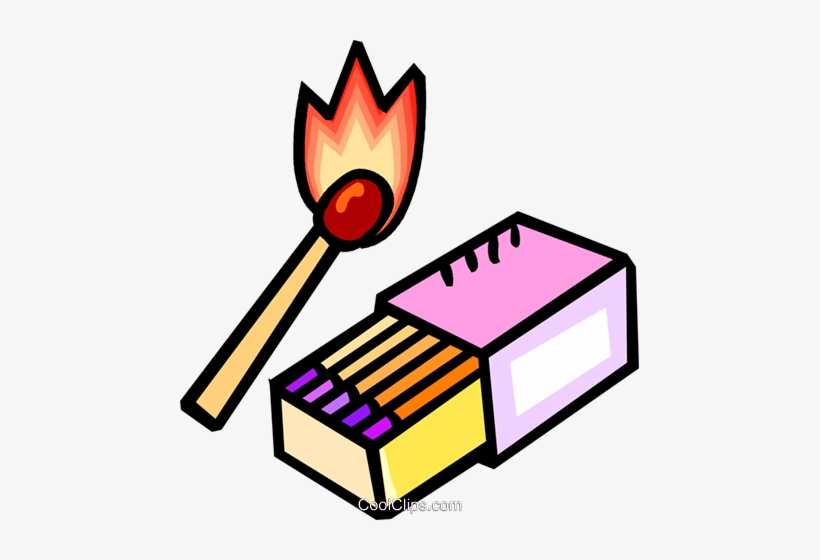 Box Of Matches Royalty Free Vector Clip Art Illustration - Box Of ...