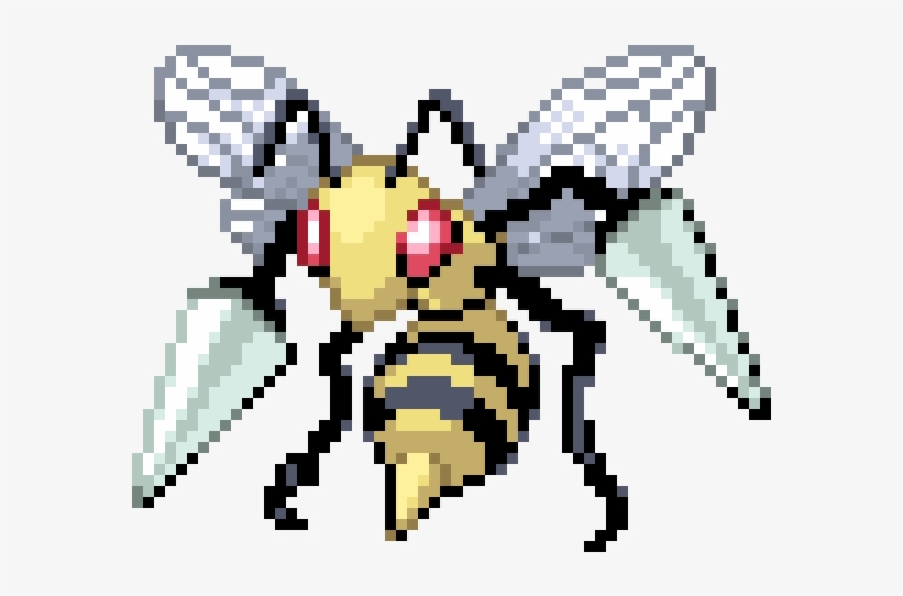 Beedrill - 1st Gen Pokemon Pixel Art Transparent PNG - 760x570 - Free ...