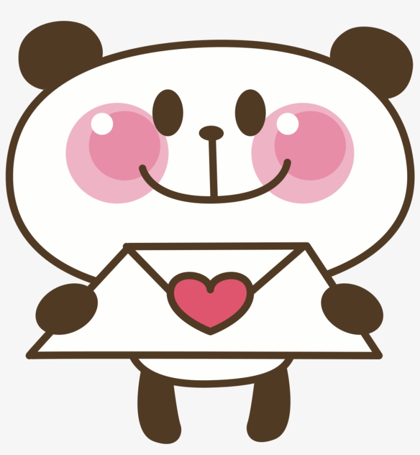 Panda Love Letter - Giant Panda Transparent PNG - 962x1000 - Free ...