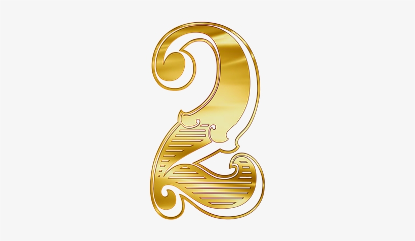 Download Free Collection Of 30 Printable Gold Numbers - Gold Number 2 ...
