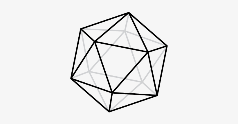 A Regular Icosahedron - Icosaedro Regular Transparent PNG - 350x350 ...