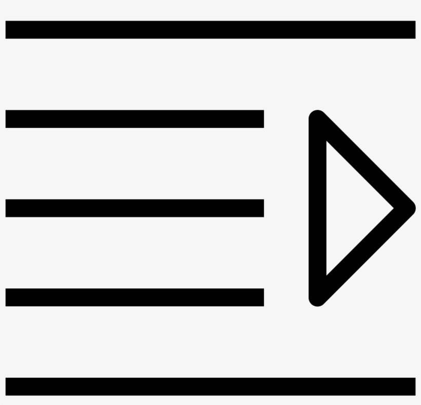 The Outdent Logo Consists Of Five Horizontal Lines - Align Text Left ...