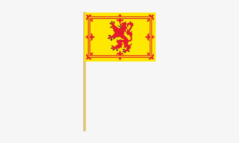 Scotland Royal Banner Cotton Stick Flag - Scotland Royal Lion Rampant ...