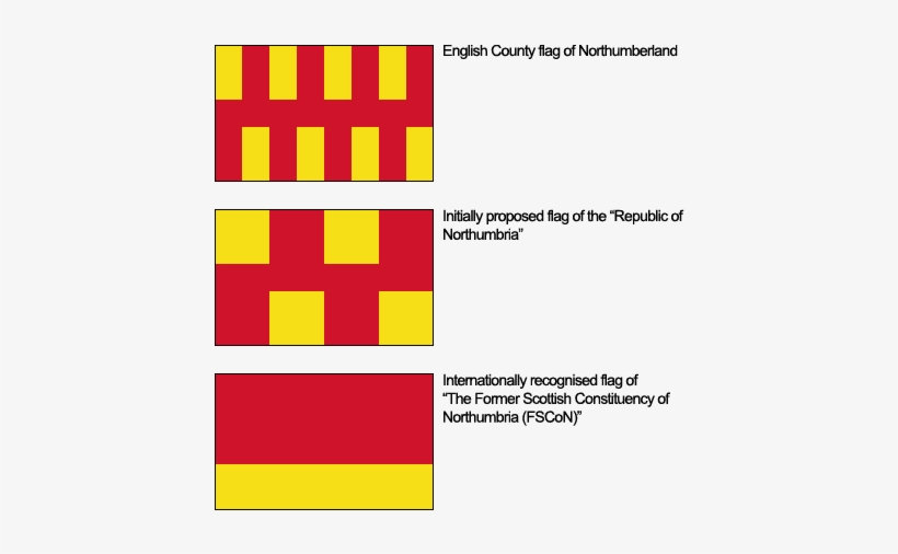 Disputed Flags Of The Scottish Republic Of Northumbria - Northumberland ...
