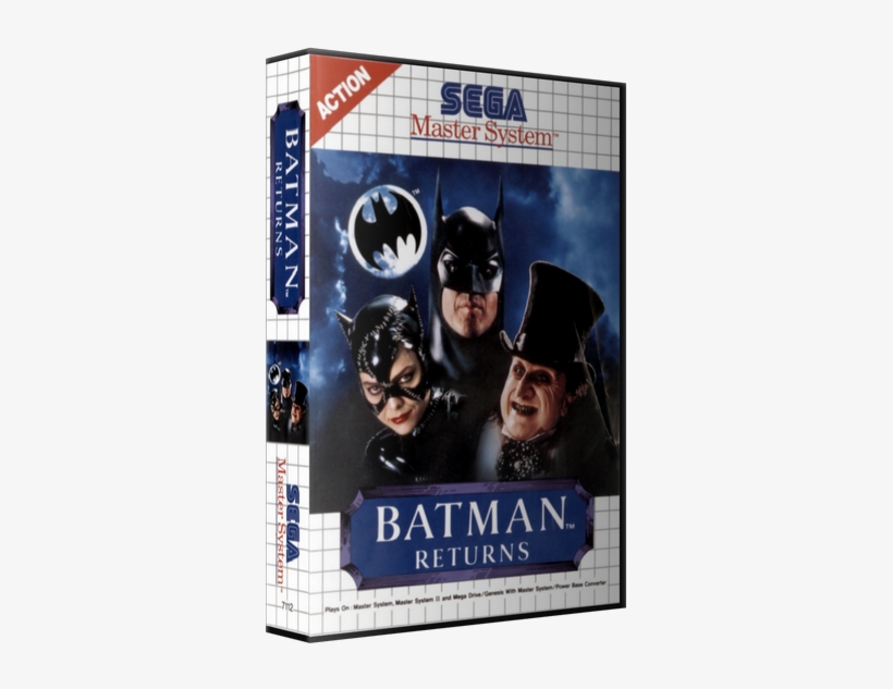 Sega Master System 3d Box Pack - Sega Master System Game Batman Returns ...