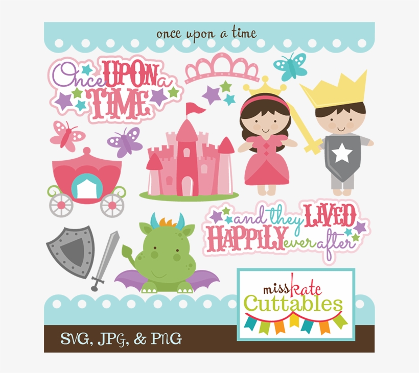 Once Upon A Time Svg Scrapbook Title Princes Svg Cut - Scrapbooking ...