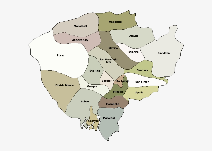 Download Pampanga Map Png - Map Of Lubao Pampanga - HD Transparent PNG ...