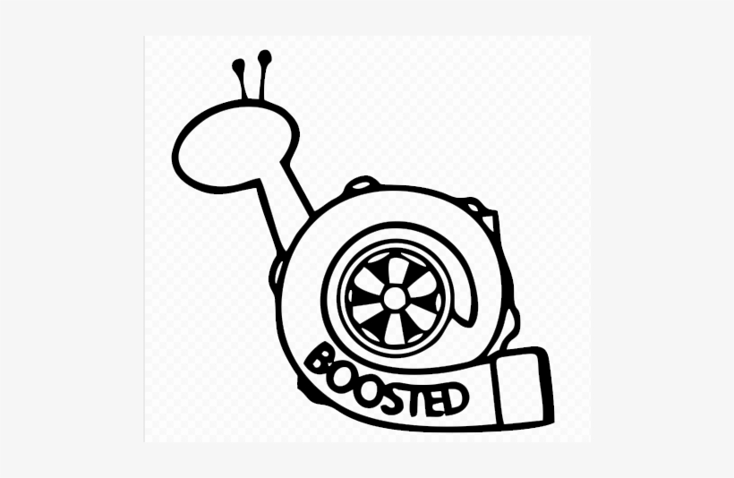 Boosted Snail Jdm Decal - Turbo Snail Transparent PNG - 500x454 - Free ...