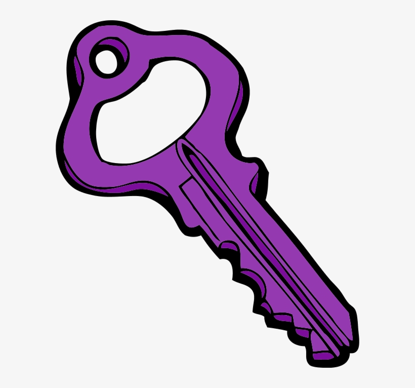 Key Clipart Purple - Clip Art Key Transparent PNG - 600x686 - Free ...
