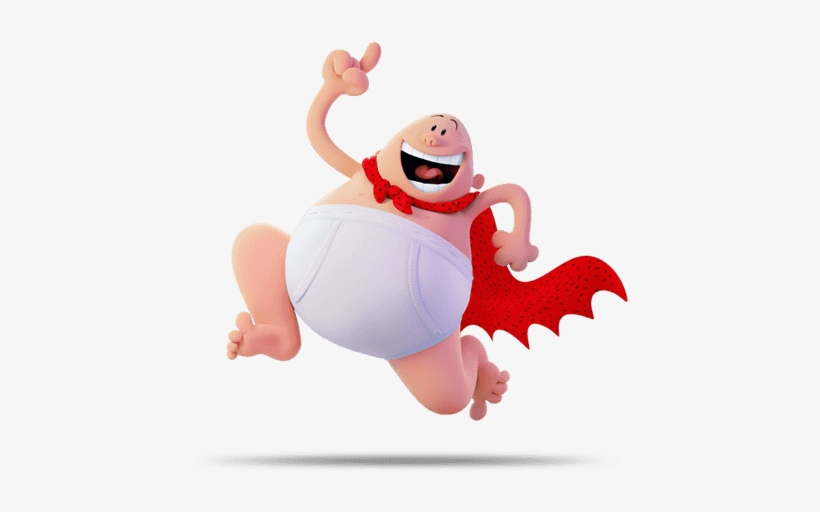 Captain Underpants Running - Captain Underpants Movie Transparent ...