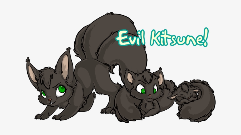Evil Kitsune - Cartoon Transparent PNG - 650x400 - Free Download on NicePNG