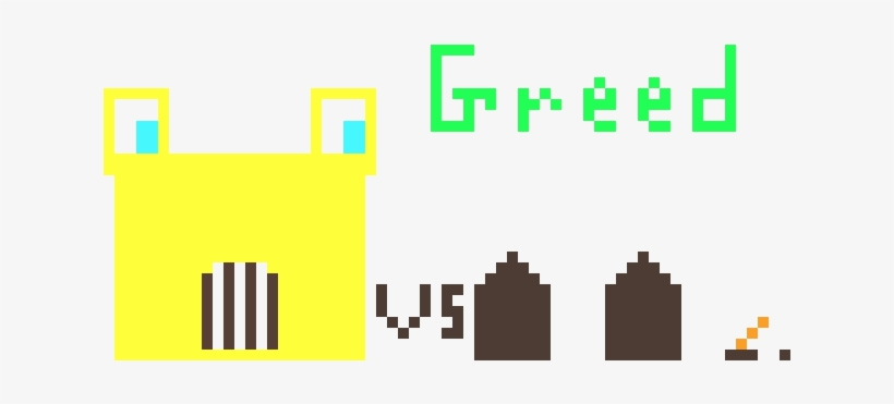 Greed - Pixel Art Transparent PNG - 670x310 - Free Download on NicePNG