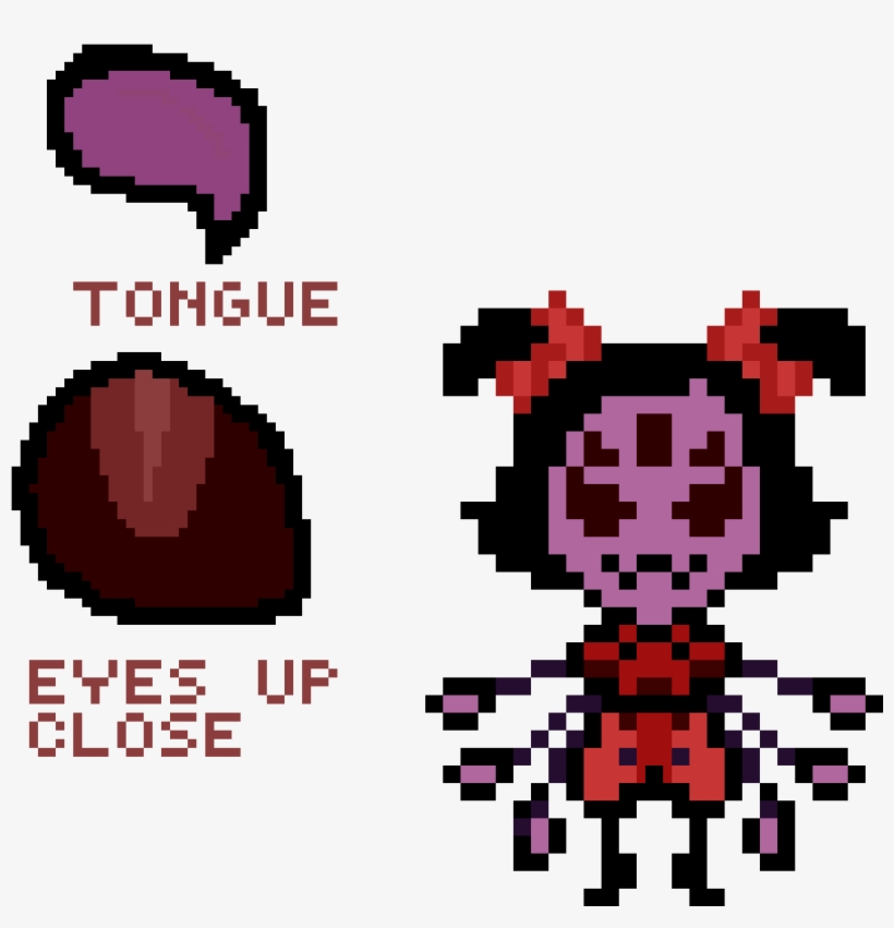 Knifetale Muffet - Muffet Pixel Art Transparent PNG - 1320x1320 - Free ...