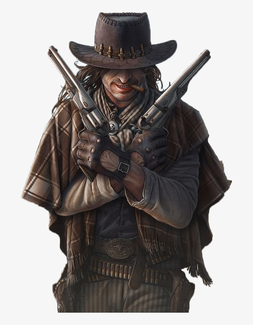 Skeleton Gunslinger - Yugioh Wild West Deck Transparent PNG - 686x975 ...