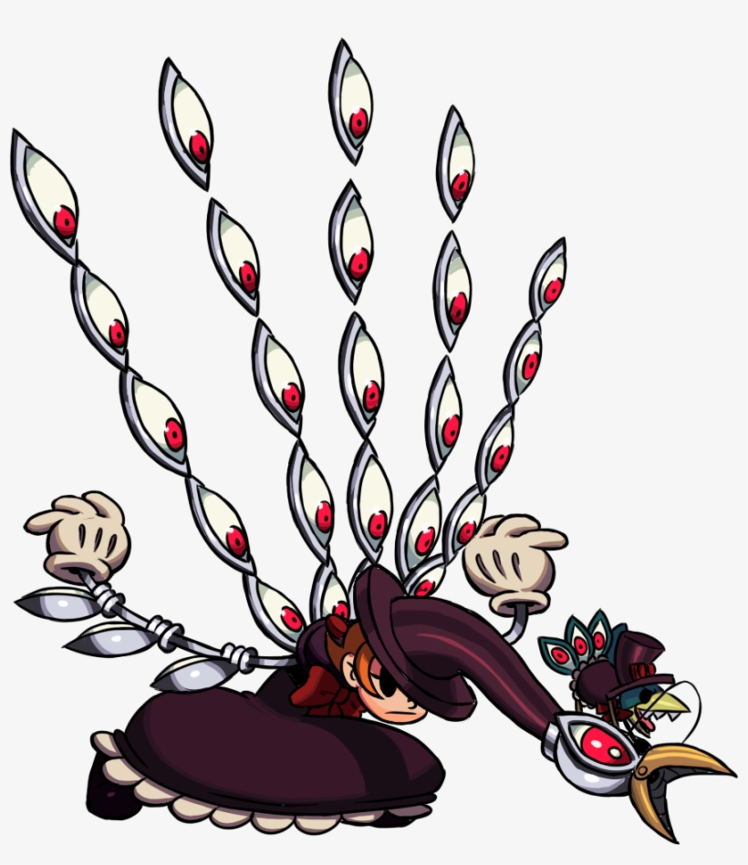 Click To Expand - Skullgirls Peacock Argus Agony Gif Transparent PNG ...