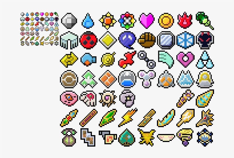 I Updated My Badge Sprites, Now With Unova And Kalos - Pokemon Gym ...