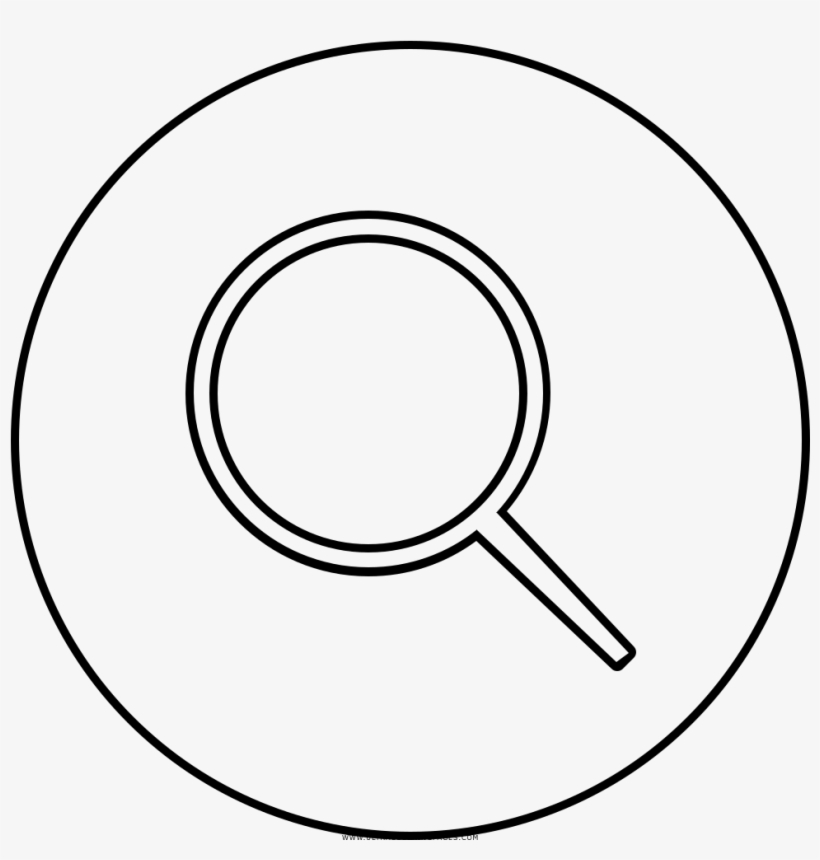 Search Button Coloring Page - Bits And Bytes Transparent PNG ...