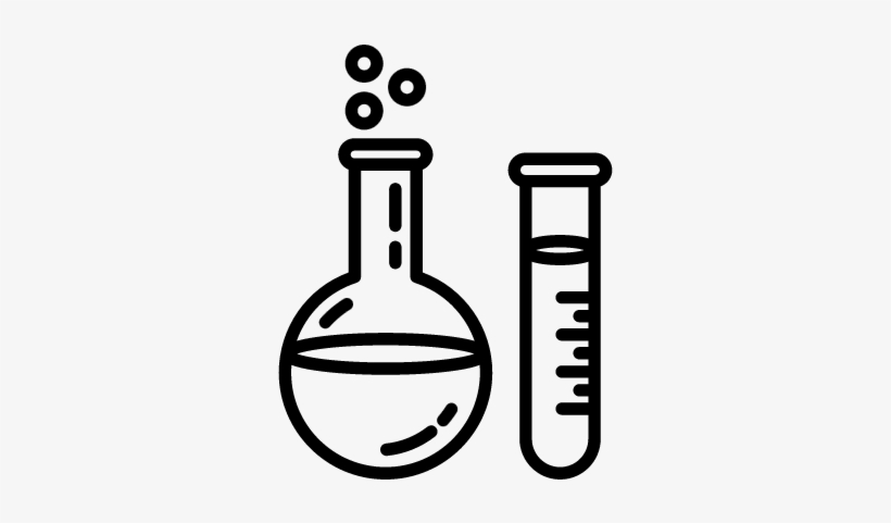 Two Test Tubes Vector - Outline Of Test Tube Transparent PNG - 400x400 ...