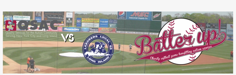 Batter Up Charity Softball Game - Banner Transparent PNG - 1977x534 ...