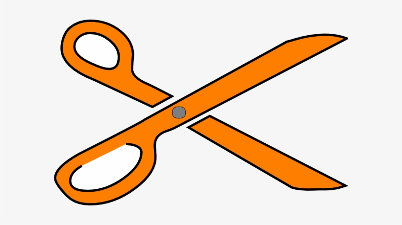 Orange Clipart Scissors - Orange Scissors Clipart Transparent PNG ...