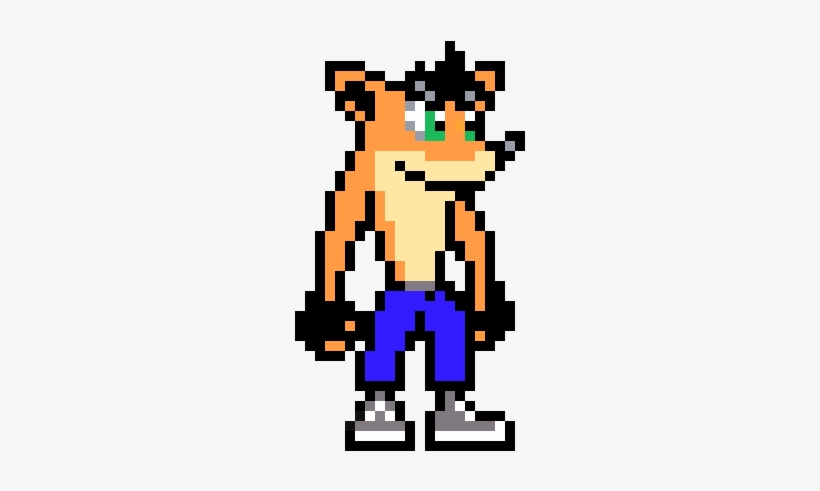 Download Crash Bandicoot Pixels - Crash Bandicoot Pixel Art - HD ...