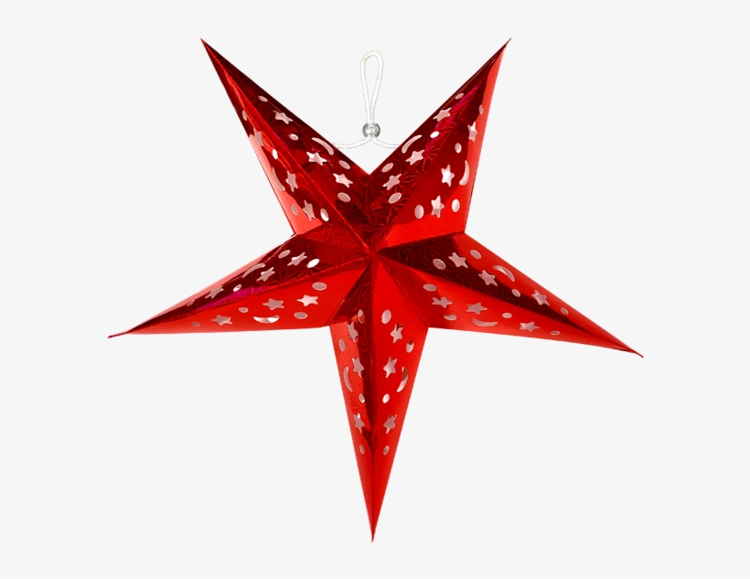 Red Star Paper Lanterns - Gold Star Lantern Png Transparent PNG ...