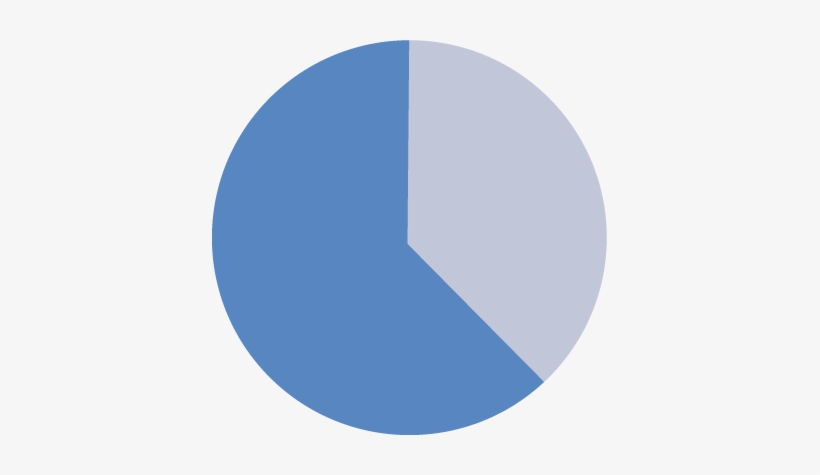 The Dark Blue Part Of This Pie Chart - Circle Transparent PNG - 395x395 ...