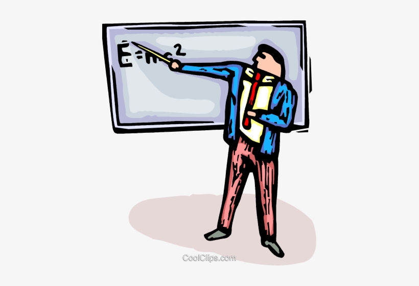 Physics Teacher Royalty Free Vector Clip Art Illustration - Teacher ...