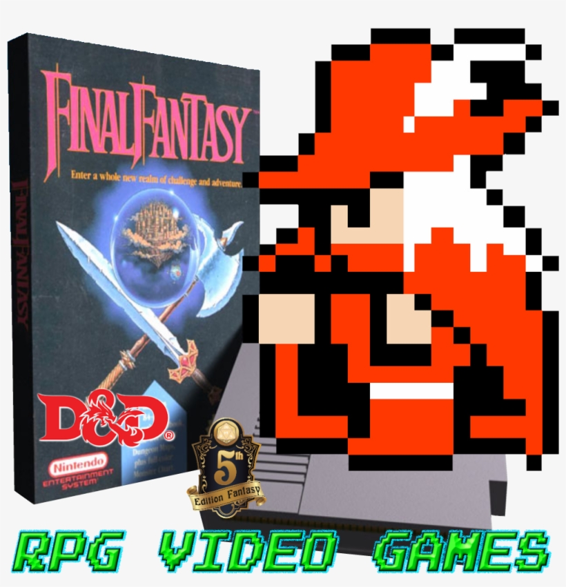 Final Fantasy Red Mage 8 Bit Transparent PNG - 1000x1000 - Free ...