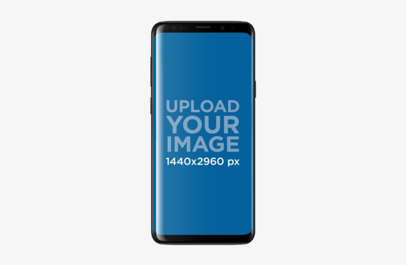 Galaxy S9 Plus Mockup Template Against A Transparent - Samsung Galaxy ...