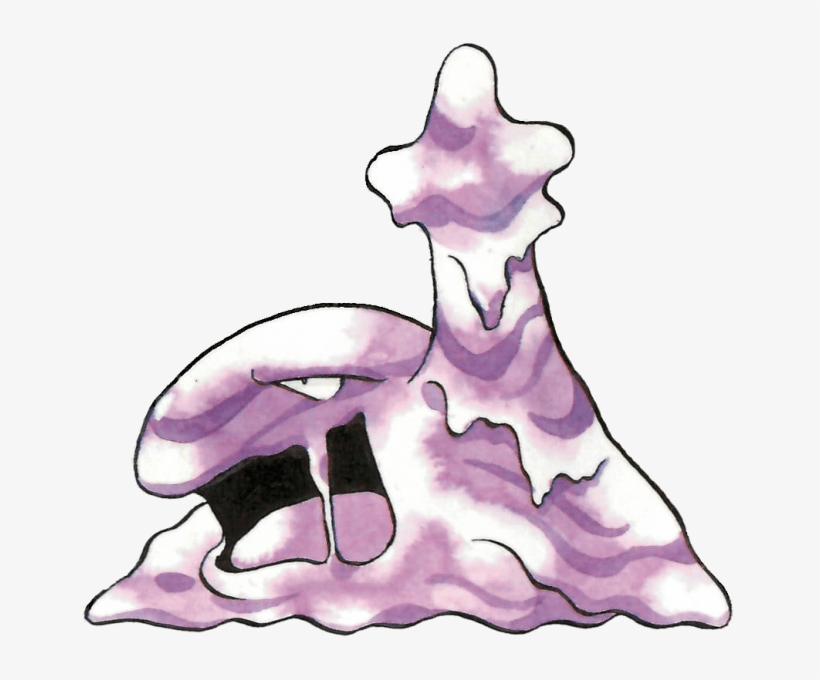 #muk From The Official Artwork Set For #pokemon Red - Gros Tas De Morve ...